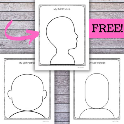 All About Me Self Portrait Template This Free Printable Features An