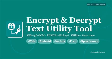 Encrypt And Decrypt Data Utility Tool Free Offline Aes 256 Browser Tool