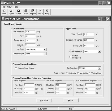 Corrosion Prediction Software Tool Input Screen Download Scientific Diagram