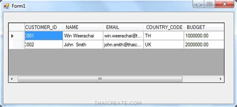 เรียกใช้งาน entity framework การ select ข้อมูลจาก entities แสดงผลบน datasource control