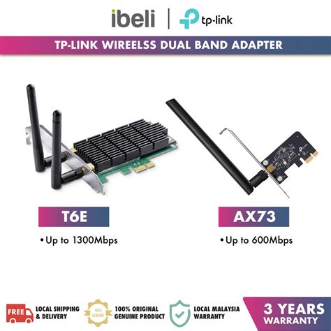 Tp Link Archer T E Ac T E Ac Wireless Dual Band Pci E Express Adapter Archer T E Wifi