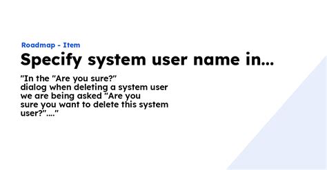 Specify System User Name In The Popup Dialog When Deleting Ploi Roadmap