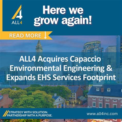 Very Excited To Share That All4s New England Presence Has Grown With The Acquisition Of