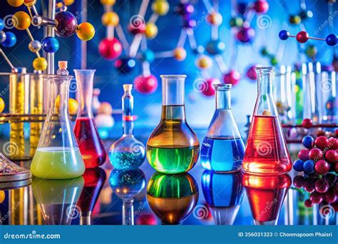 Immersive Chemistry Lab Panorama Explore Microscopic Molecular Structures Colorful Chemical