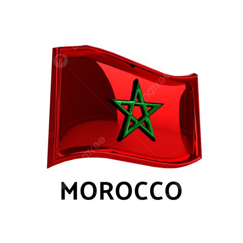 Marruecos Bandera 3d Png Dibujos Marruecos Bandera 3d Png Y Psd Para