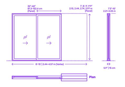 patio panache sliding doors in plan