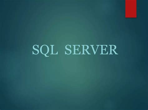 Sql Server Part 1 Pptx