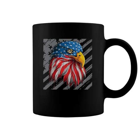 4th Of July Eagle American Usa Flag Patriotic Men Women Coffee Mug Mazezy