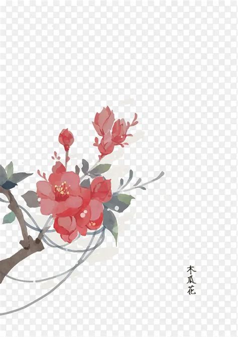 矢量木瓜花PNG图片素材下载 图片编号qolozdex 免抠素材网