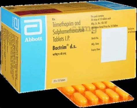 Bactrim Ds Tablets Packaging Type Stripe 800 Mg 160 Mg At Rs 120 Box In Nagpur