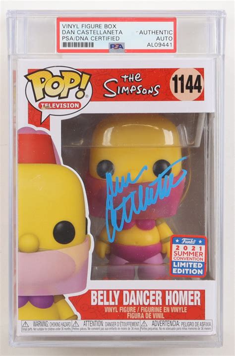 Dan Castellaneta Signed The Simpsons Belly Dancer Homer 1144 Funko