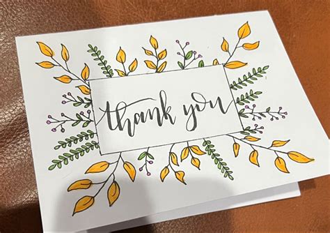 Handmade Thank You Card