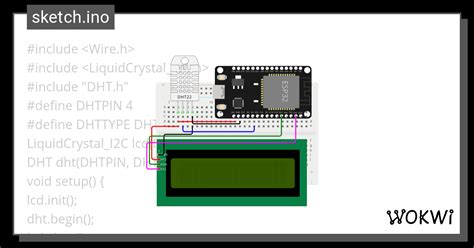 Alat Pendeteksi Suhu Dan Kelembapan Wokwi Esp32 Stm32 Arduino Simulator