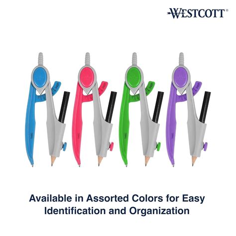 Westcott Compass And Protractor Math And Geometry Set Essential School