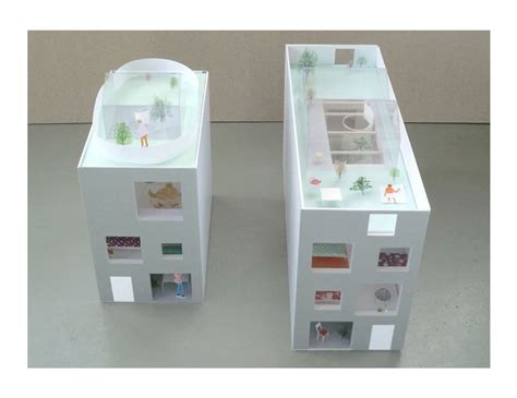 unique row house architectural model