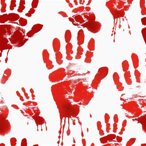 Premium Ai Image Masterpiece Of Red Ink Handprint On White
