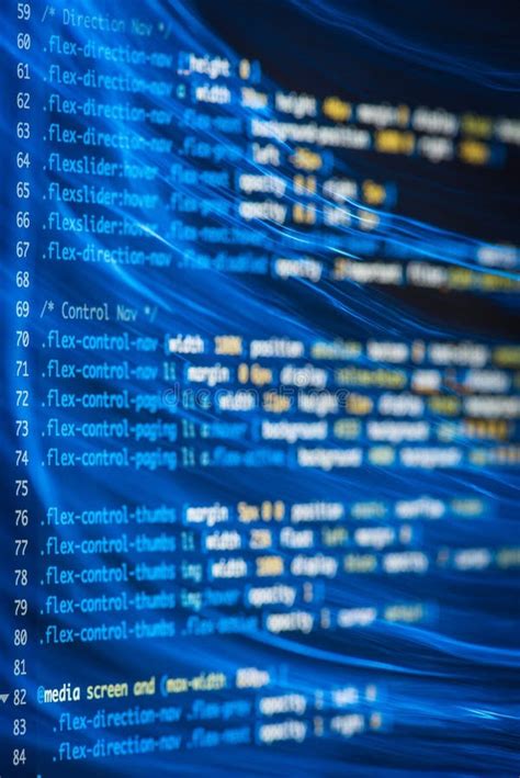 Html And Css Code Stock Image Image Of Layout Line 76836103