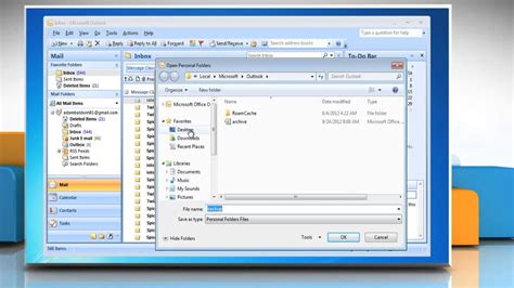 How To Export And Import Pst Files In Outlook 2007 On Windows® 7 Youtube