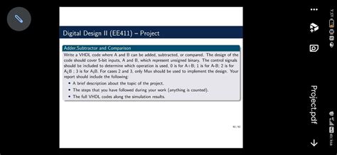 Solved Addersubtractor And Comparison Write A Vhdl Code