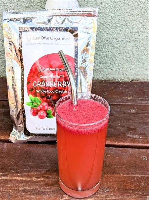 Cranberry Cooler Recipe Justone Organics®