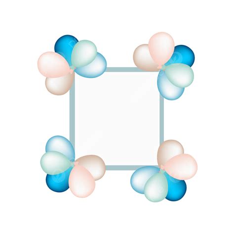 파란색 풍선 사진 프레임 벡터 파란색 풍선 사진 사진 파란색 액자 Png 일러스트 및 벡터 에 대한 무료 다운로드 Pngtree
