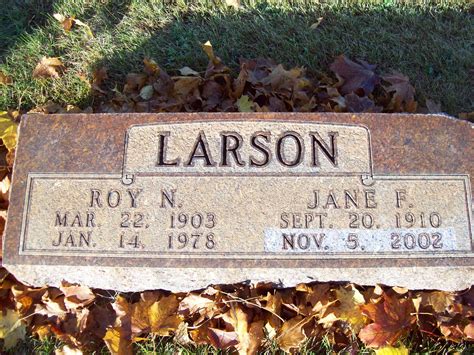 Roy Norman Larson 1903 1978 Find A Grave Memorial