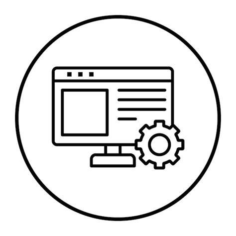 premium vector web settings vector illustration