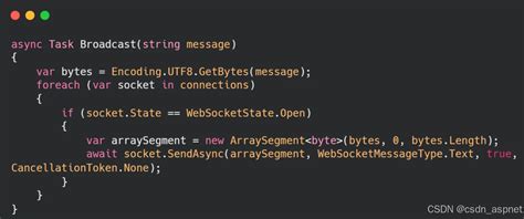 如何 asp core 中使用 websocket asp web websocket csdn博客