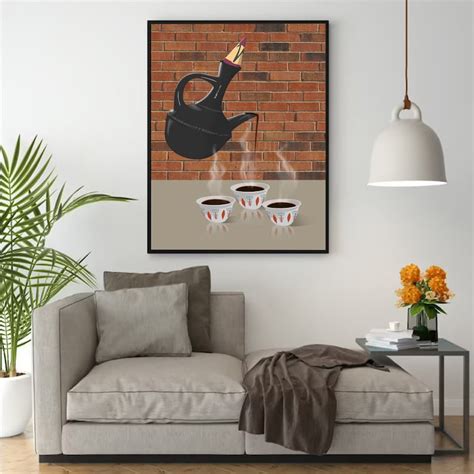Jebena Digital Art Eritrean Jebena Print Ethiopian Jebena Print Art Poster Eritrean Art Print