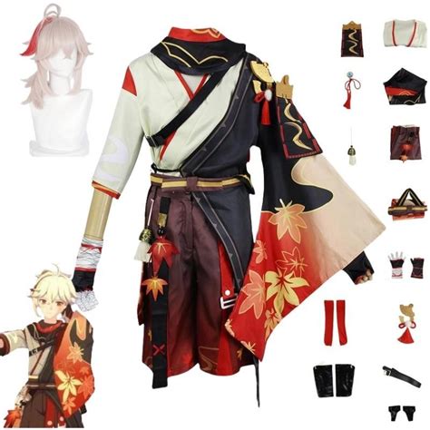 Kaedehara Kazuha Genshin Impact Cosplay Costume For Halloween Or