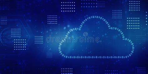 2d Illustration Of Cloud Computing Digital Cloud Computing Concept