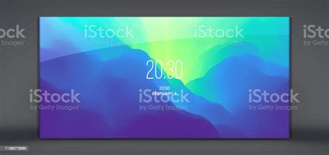 모바일 애플 리 케이 션을 위한 현대 잠금 화면 최신 유행 그라디언트와 추상적인 배경입니다 광고 마케팅 프리 젠 테이 션에 사용할 수 있습니다 벡터 일러스트입니다 배경