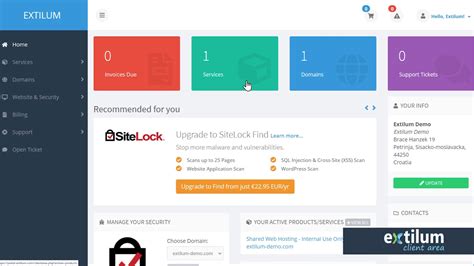 Unban Ip Address Client Area • Extilum Knowledgebase