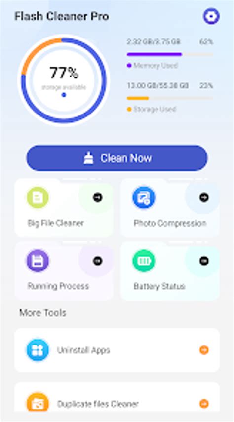 Flash Cleaner Pro สำหรับ Android ดาวน์โหลด
