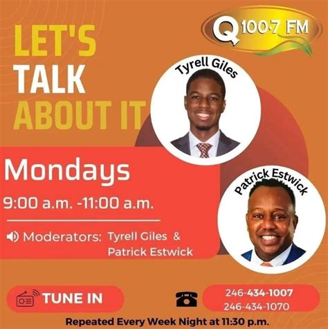 Cbc Barbados On Twitter Happeningnow Theres Still Time To Tune In To Tyrell Giles And