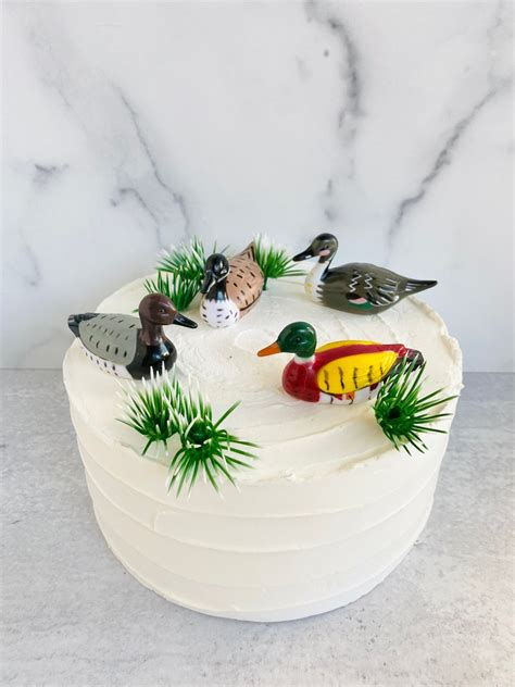 Mallard Decoy Ducks Cake Topper Outdoor Hunting Themed Etsy