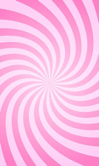 트위스트 핑크 방사형 줄무늬가 있는 세로 포스터 트렌디한 Y2k 패턴 장밋빛 햇살 폭발 또는 깜짝 디자인 효과 소용돌이 치는 풍선껌 롤리팝 캔디 질감 만화 스타일 배경