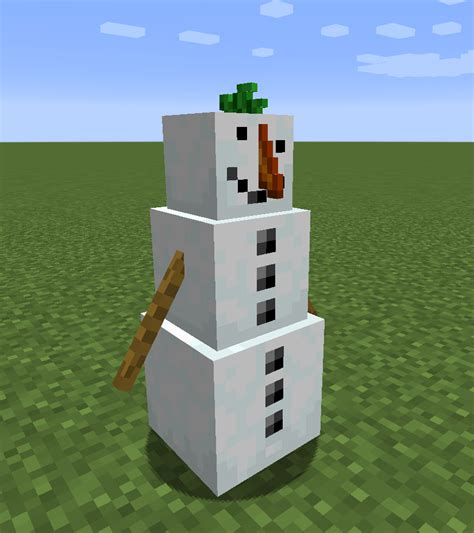 Random Snow Golem Faces Resource Pack For Minecraft 1132