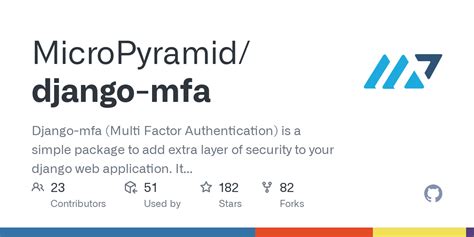 Github Micropyramiddjango Mfa Django Mfa Multi Factor