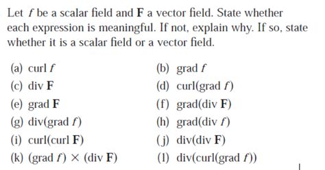 Solved Let F Be A Scalar Field And F A Vector Field State Chegg