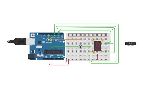 Circuit Design Arduino Dizi Array Display Buton Button Tinkercad