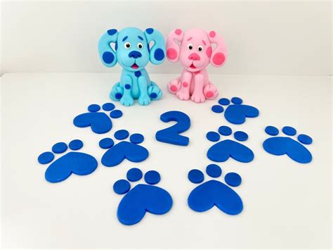 Blues Clues Inspired Fondant Cake Topper Blues Clues Cake Topper Blues Clues Party Penguin