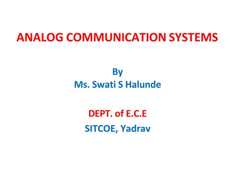 Frequency Modulation And Demodulation Along With Types Ppt
