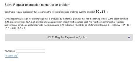 Solved Solve Regular Expression Construction Problem