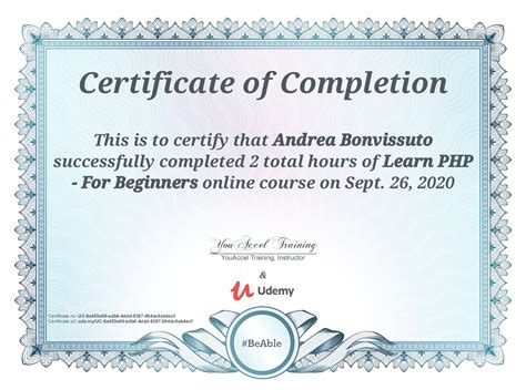 Php Jquery And Ajax Certificates Psydis World