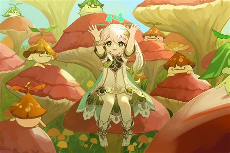 Nahida And Aranara Genshin Impact Drawn By Hamilundenongdizhe Danbooru