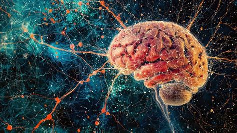 Image Depicts Abstract Network Grid Overlaying Human Brain Showcasing