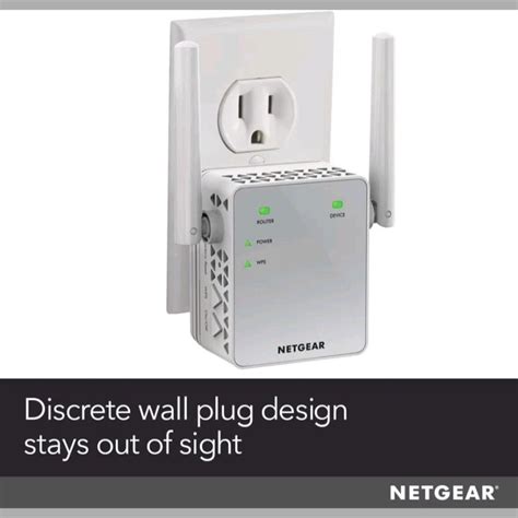 Netgear Wi Fi Range Extender Ex3700 Coverage Up To 1000 Sq Ft And 15 Devices With Ac750 Dual