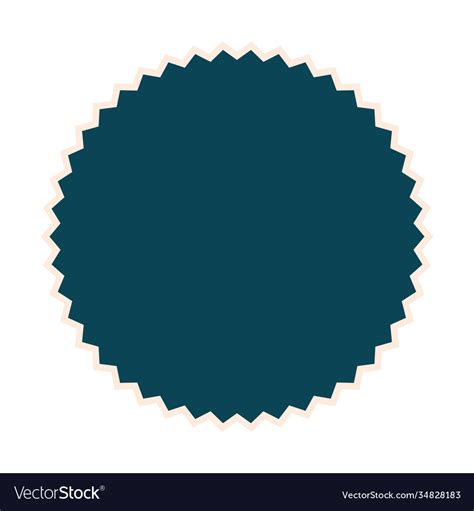 Seal Stamp Dark Blue Color Royalty Free Vector Image