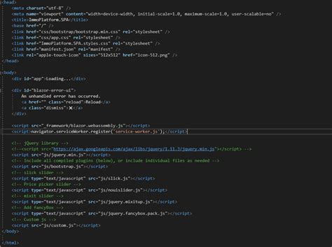 Using Javascript From A Website Template In Wasm Microsoft Qanda